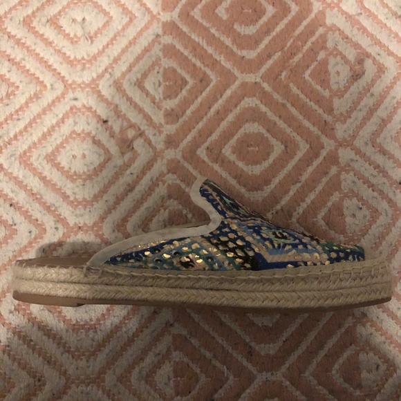Halogen | Shoes | Gold Cloth Multi Colored Espadrilles | Poshmark